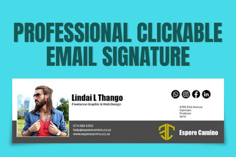 No.1 Professional Clickable Email Signature In Photoshop